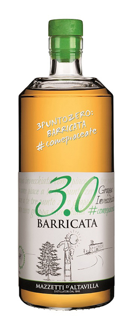 Mazzetti d'Altavilla Grappa Linea 3.0 Barricata Alk.40vol% 0,7l