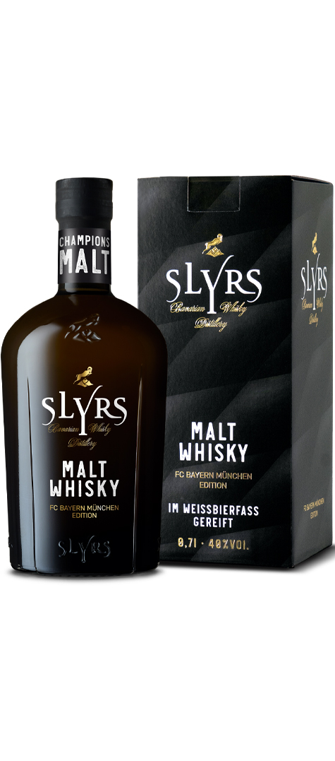 Slyrs Champions Malt Whisky FC Bayern München Alk.40vol.% 0,7l